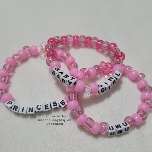 Handmade | Jewelry | Handmade Bracelets Baby Girl And Princess And Uwu ...